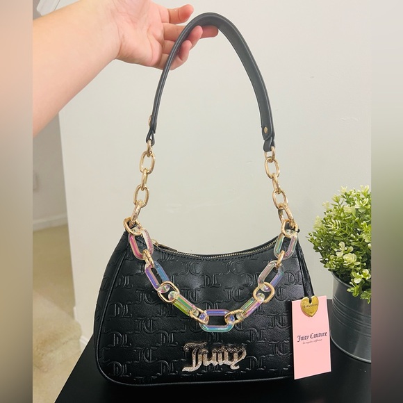 Juicy Couture | Bags | Juicy Couture Bling Bling Shoulder Bag Black ...